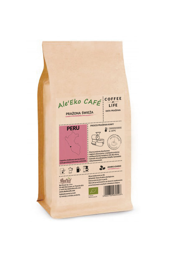Ale’Eko CAFÉ Peru BIO Coffee for Life, 250g, 500g – wzielone.pl